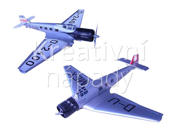 Papírový model - Junkers Ju 60 a Ju 160 (S125) | Kreativninapady.cz