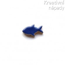 Keramická mozaika, rybička, 3,5x2cm, modrá, 1ks | Kreativninapady.cz